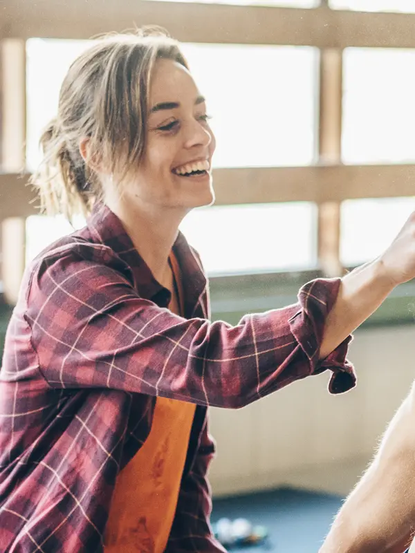 WO BOTAN SHIRT | flannel shirt for women | Red Chili